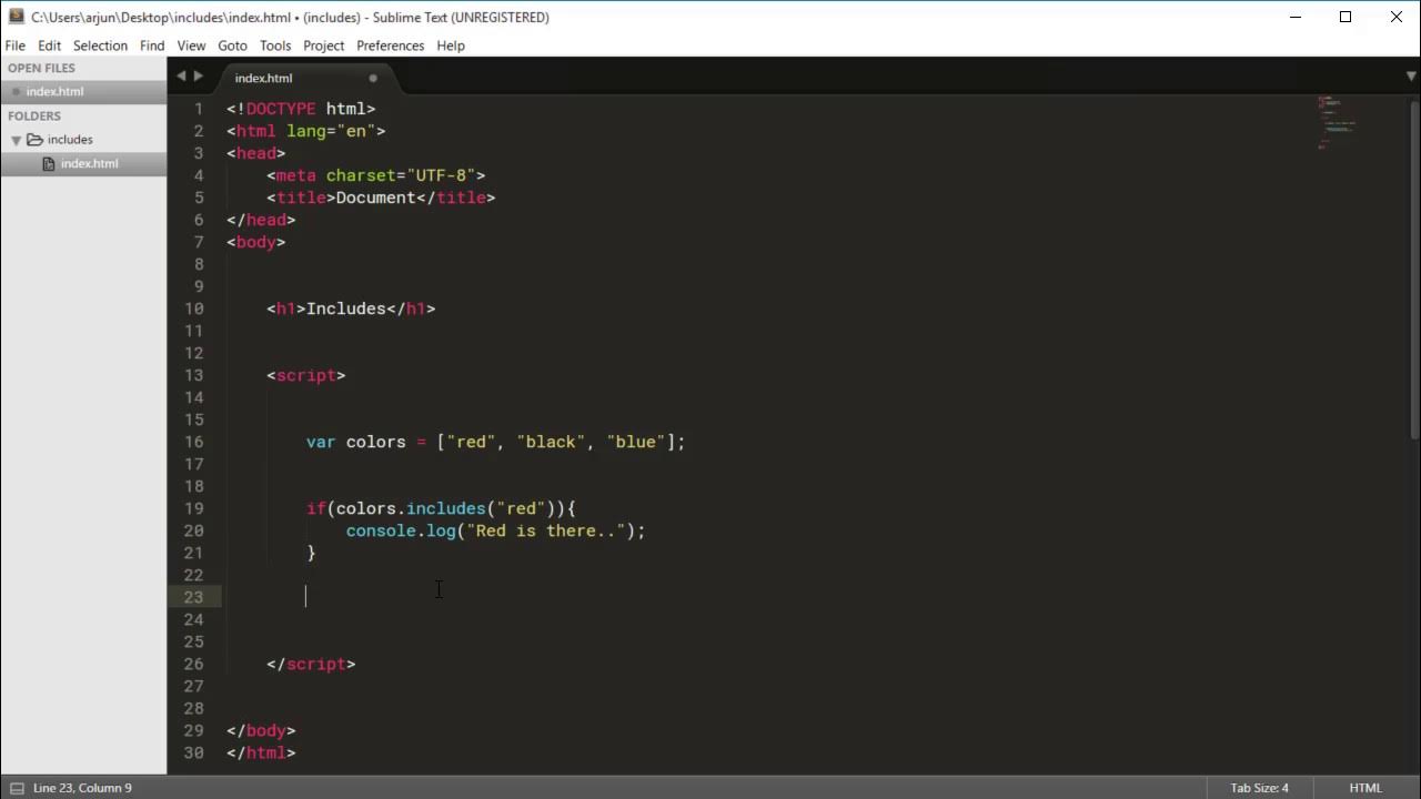 javascript - includes() - check if it exists in the array - YouTube