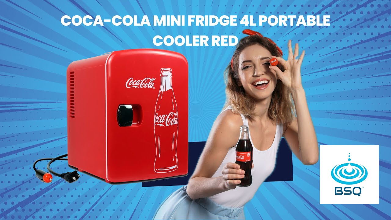 🚗 Coca-Cola Mini Fridge 4L Portable Cooler – The Perfect Retro Cooler ...