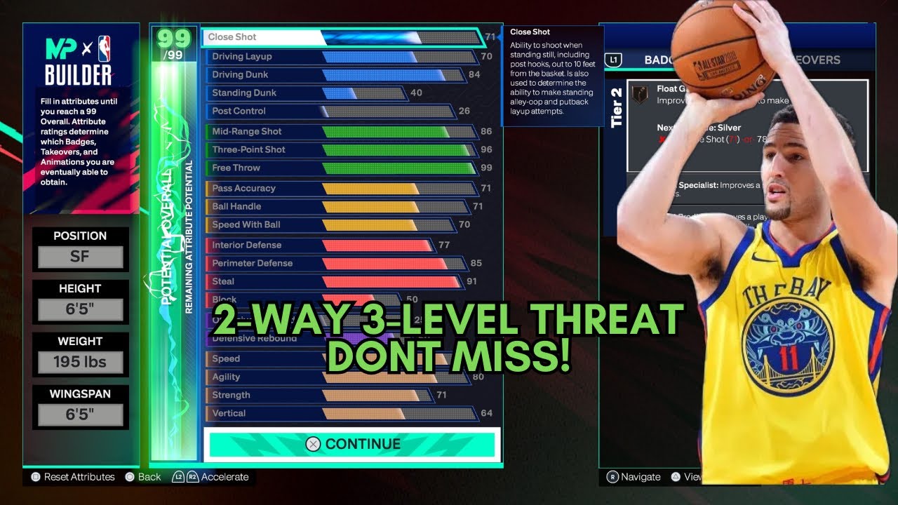 NBA 2K25 2-WAY SPOT UP!!! 96 THREE + 91 STEAL IS INSANE!! BEST ...
