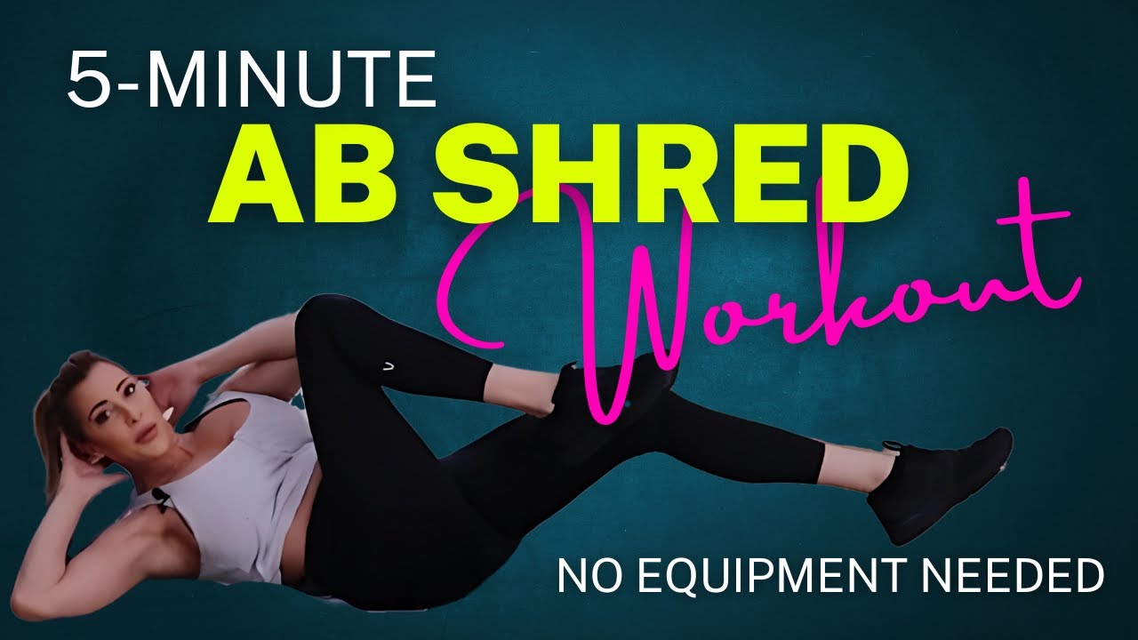 5-Minute Ab Shred 🔥 | No-Equipment Core Workout - YouTube