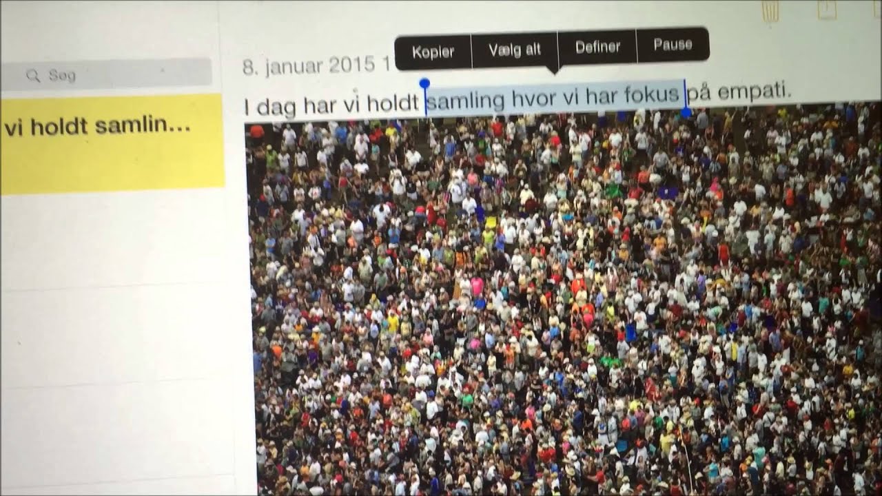 Børne dokumentation konverter tale til tekst på ipad´en (Diktering ...