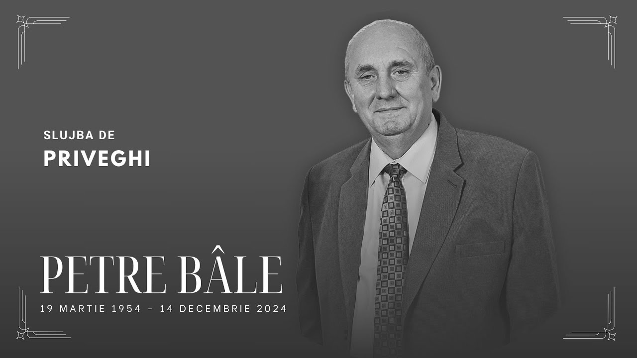 LIVE | Slujba de priveghi fratele Petre Bale / 15 decembrie 2024 - YouTube