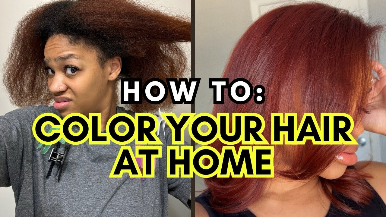 How To Dye Your Hair Copper At Home Like A Pro WITHOUT bleach! - YouTube