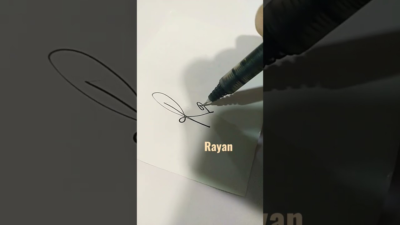 Rayan signature ideas #shorts #calligraphy #calligraphy #artist #names ...