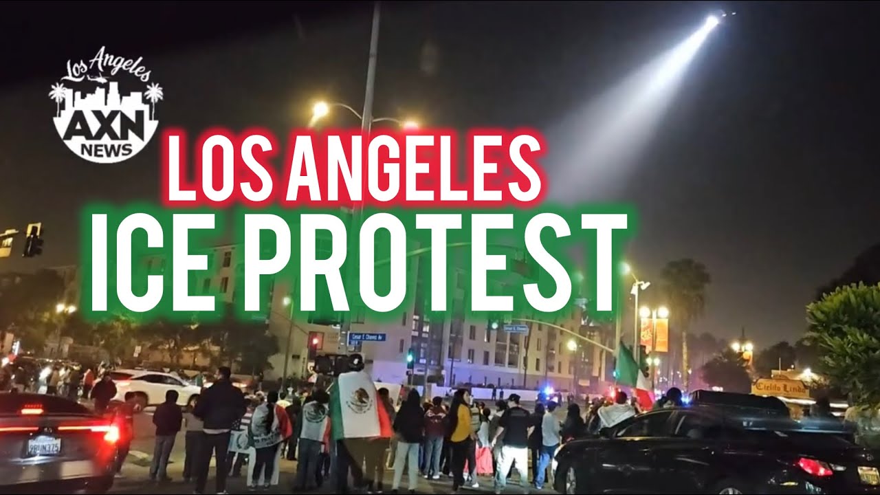 ICE PROTESTS DTLA LOS ANGELES 02/02/25 - 02/03/25 LIVESTREAM # ...