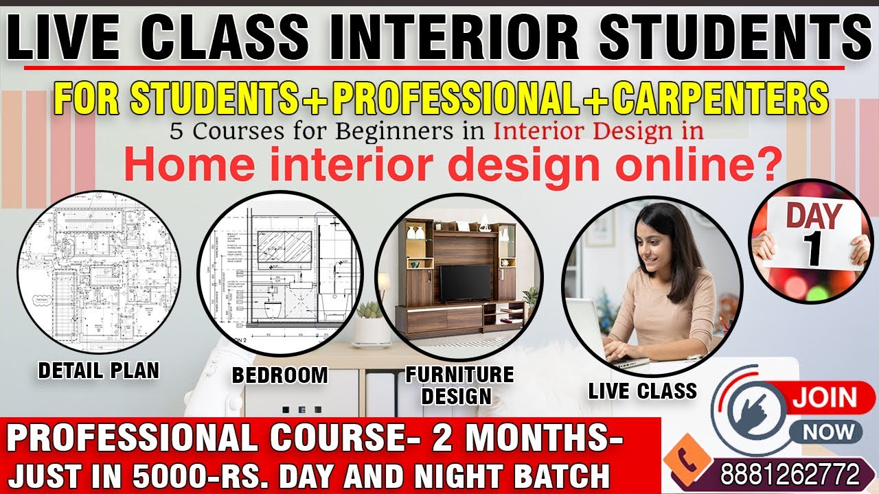 Class 01 Basic Fundamental For Interior Design Live Class Basic To ...
