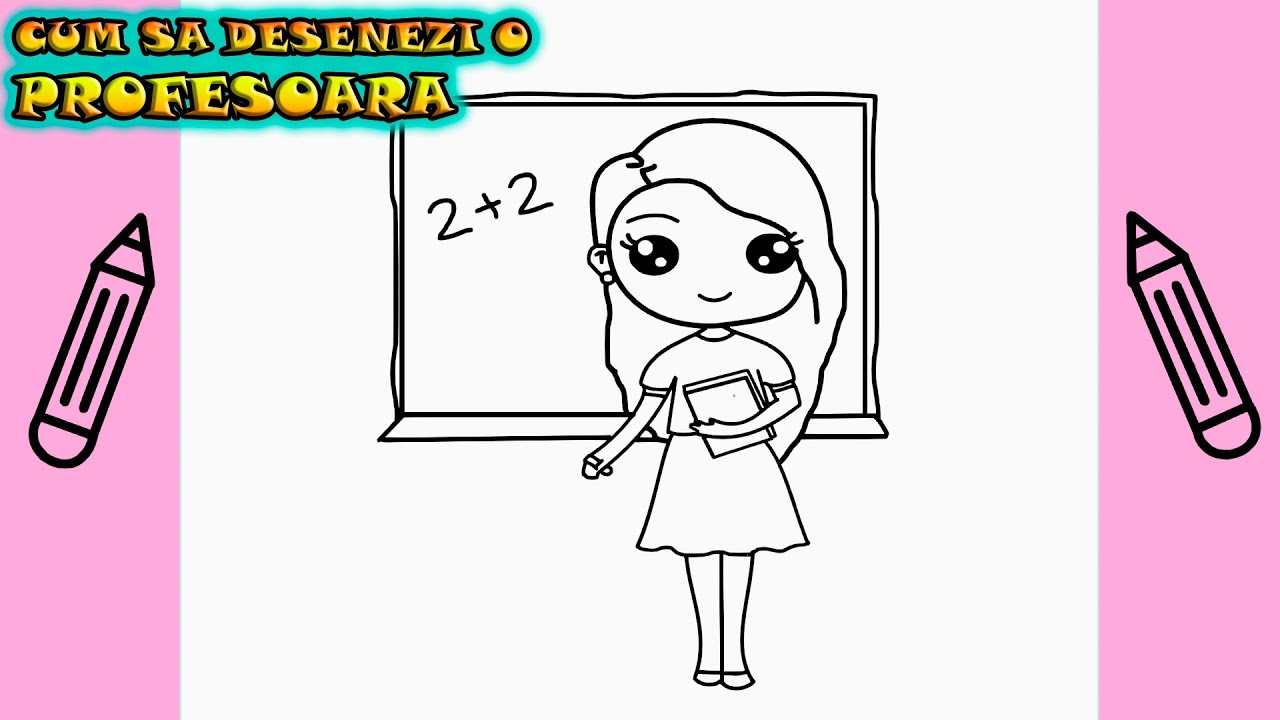Cum Sa Desenezi O PROFESOARA | Deseneaza Singur | Invata Usor sa ...