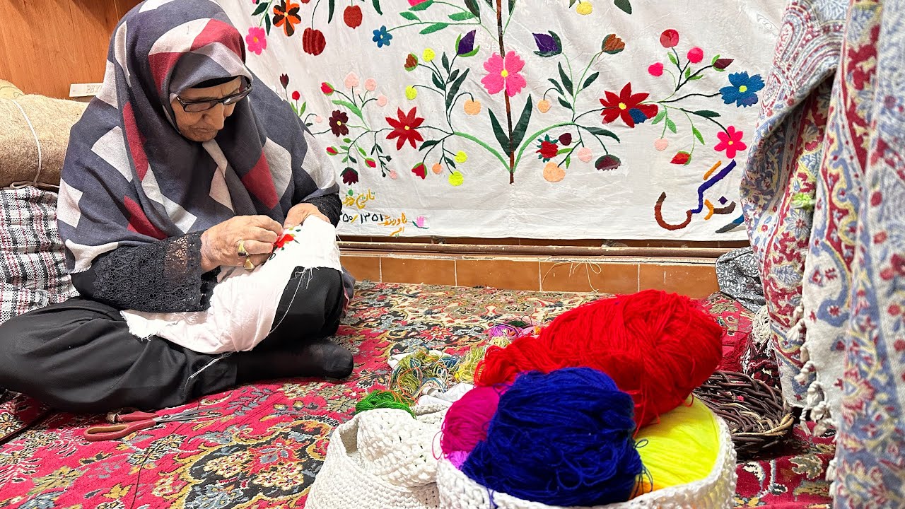 Embroidery/embroidery by hand: original and beautiful Iranian ...