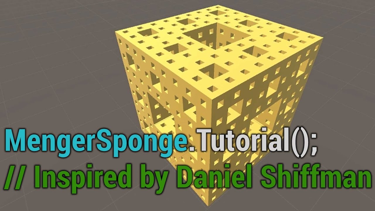 Menger Sponge in Unity 5 - YouTube