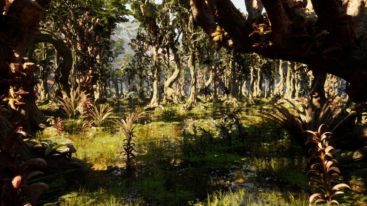 Sci Fi Swamp, Unreal Engine 5 [Vertical] Pt 47 - YouTube