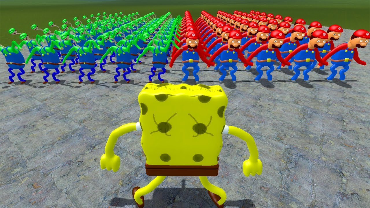 What if I Become Spongebob 3D Sanic Clones Memes in Garry's Mod - YouTube