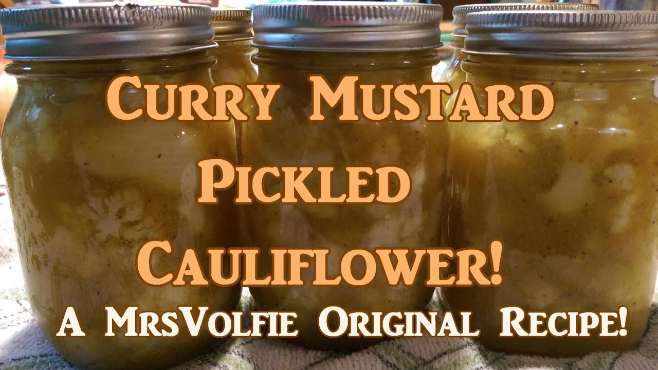 Curry Mustard Cauliflower Pickles! - YouTube
