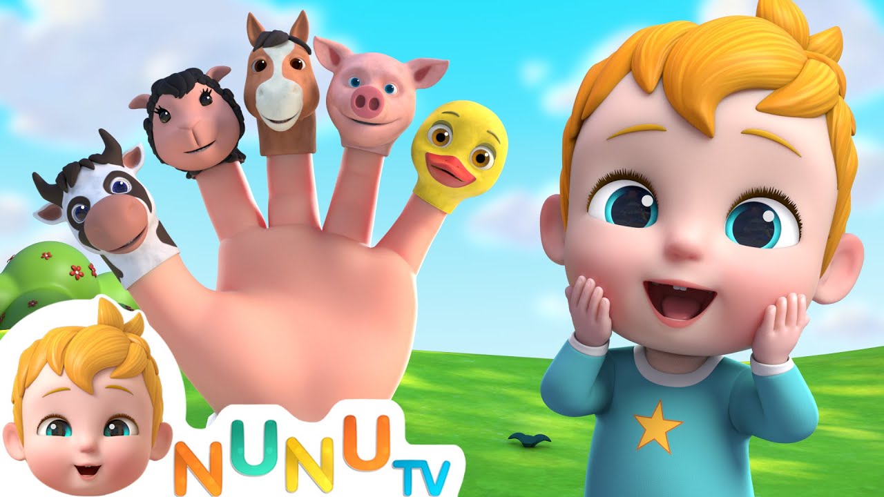 Finger Family Animal Version + More Toddler Songs | NuNu Tv & Nursery ...