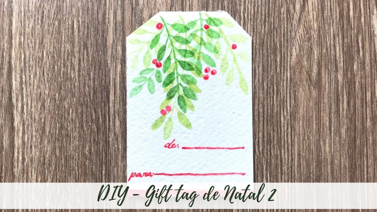 DIY - Gift tag de Natal - Parte 2 - YouTube