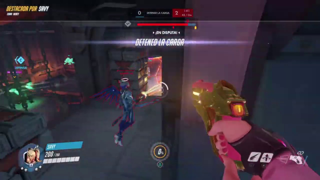 Mercy vs Reinhardt - YouTube