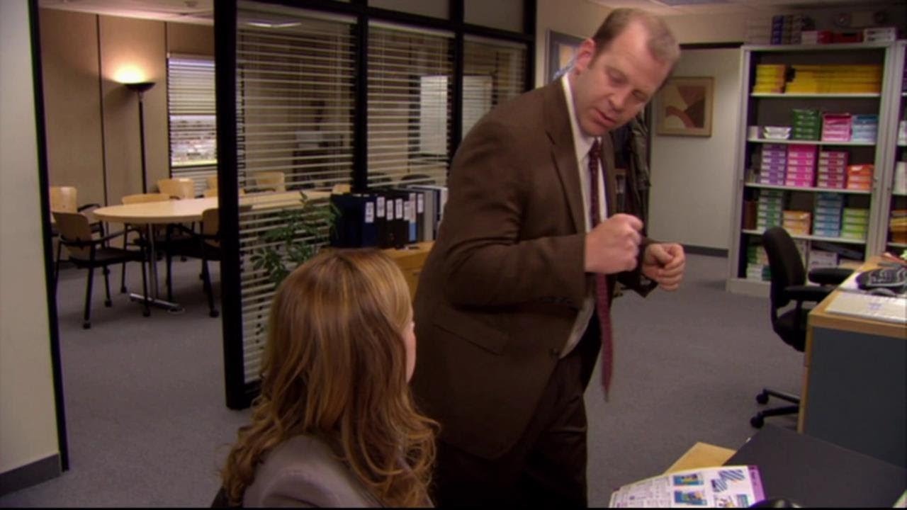 The Office - Toby Coaches Pam Part 1 (of 2) - YouTube