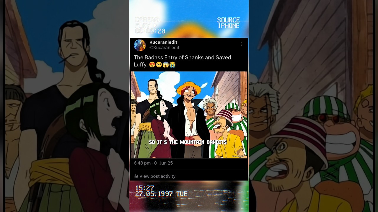 The Badass Entry of Shanks and Saved Luffy. 😍🥺😱😭 #edit #shanks #luffy # ...