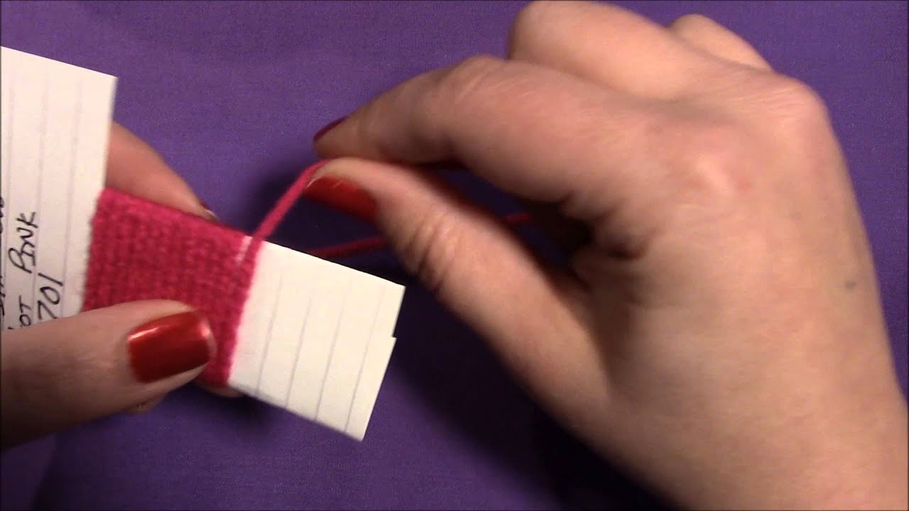 Stitchopedia ~ Yarn Swatch Cards - YouTube