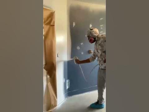 Безвоздушная покраска стен безвоздушным краскопультом и окрасочный ...