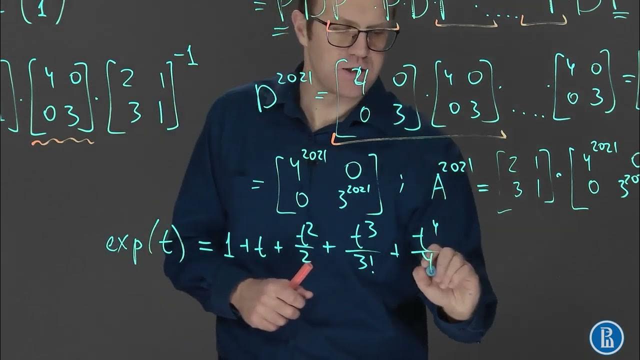 Линал 4.4. Спектральное разложение, степень матрицы и экспонента от ...