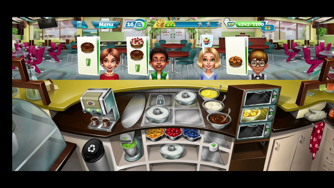 Fast cooking games cooking fever game cake shop game chef games - YouTube