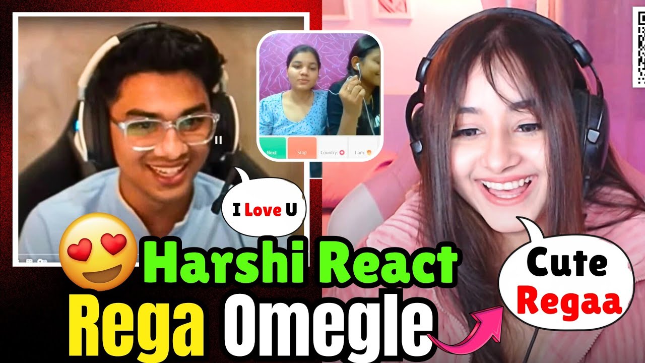 Harshi React Regaa Flirt Omegle Girls 🥰😍• Regaltos Line Maar Rha😂 #regaomegle # ...