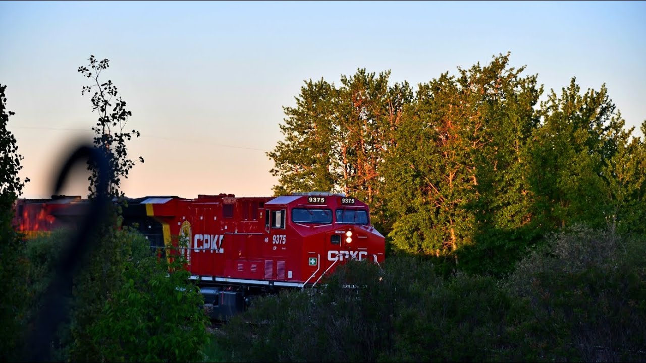 CP 9375 in the new CPKC paint scheme leads CPKC 243 June 6th 2024 ...