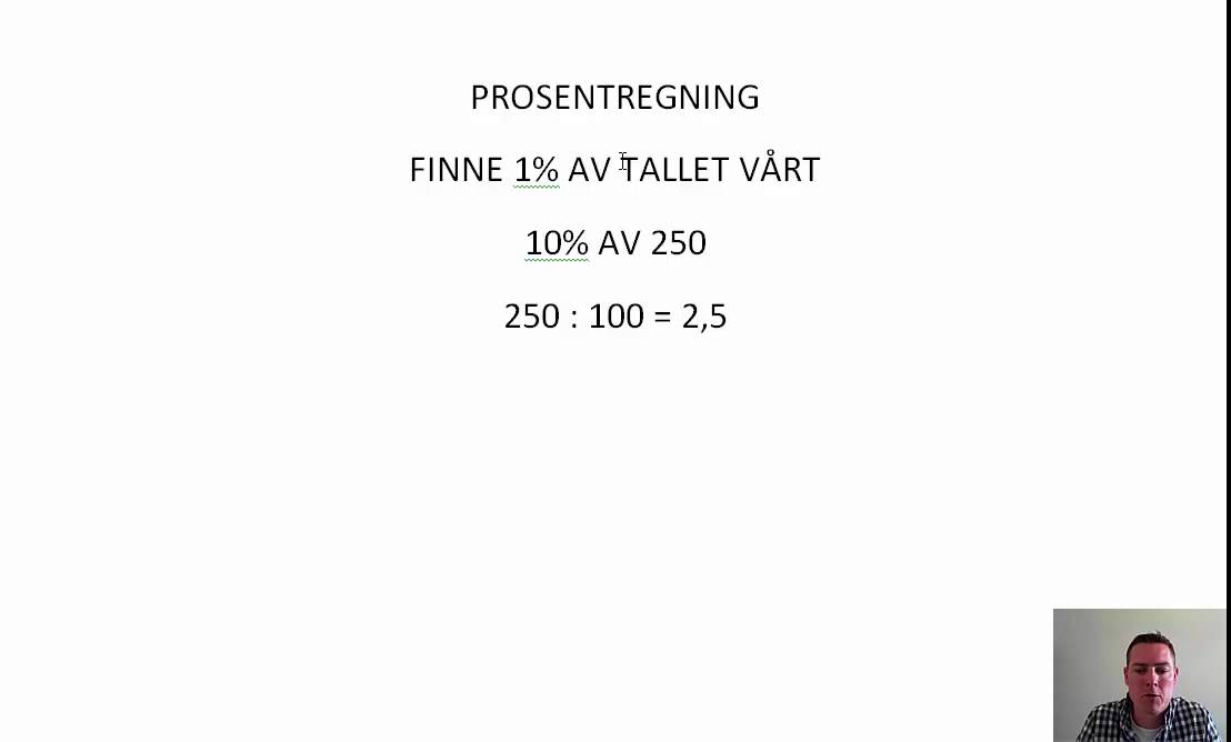 Prosentregning Youtube 3435