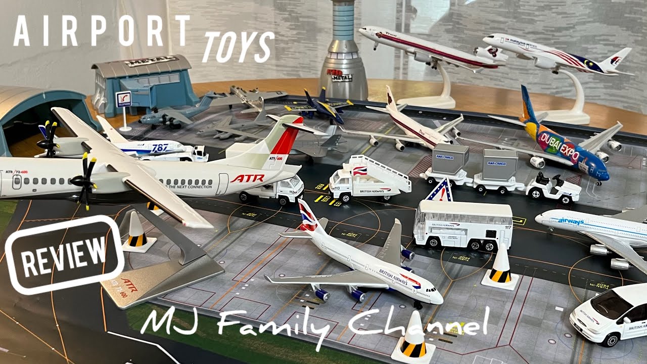 Airport Toys Review British Airways Welly A380 & ATR 72-600 - YouTube