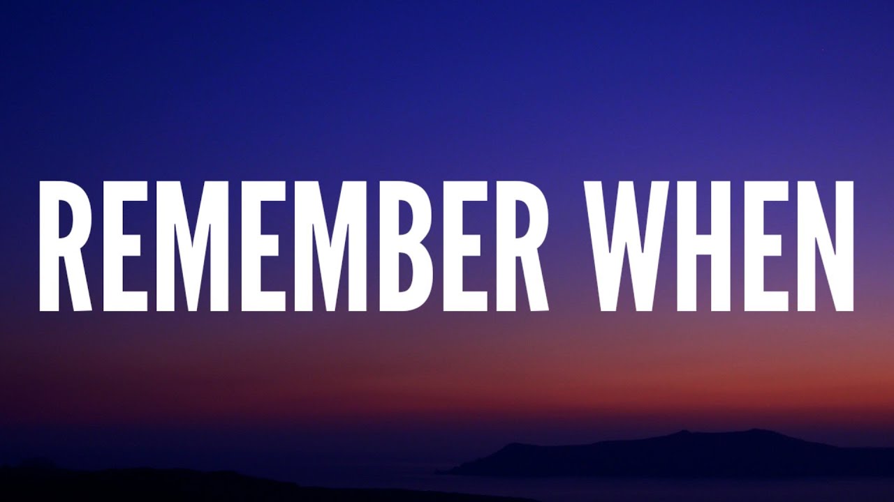 Alan Jackson - Remember When (Lyrics) - YouTube