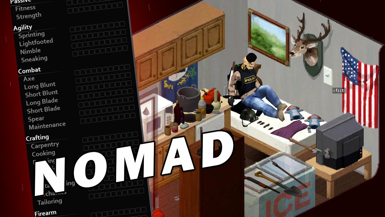 100 Days Zero To Hero Nomad Adventure | Project Zomboid #1 - YouTube