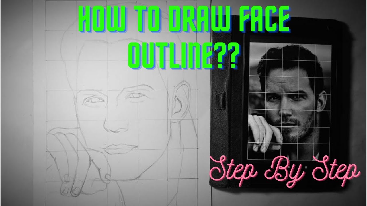 Easiest Method to make Face Outline | How to make Face Outline | Step ...