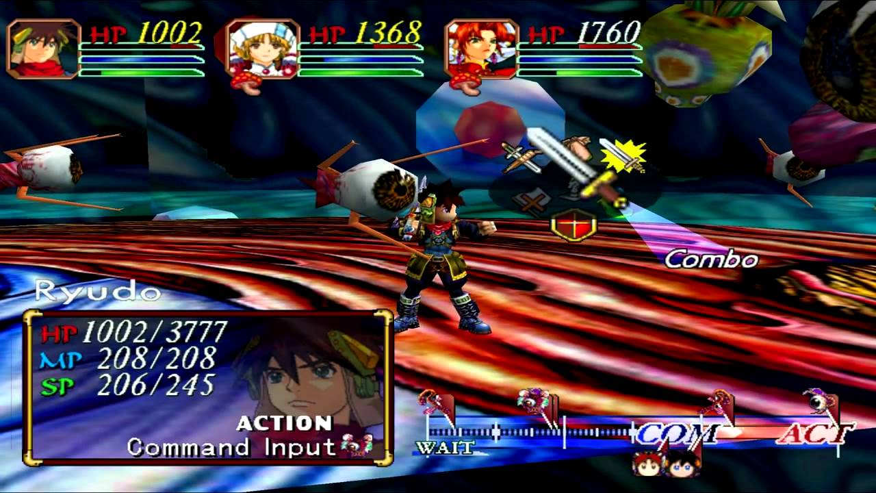 Grandia 2] 13 Valmar's Tongue, Eye and Heart Boss Battle Rematch HD ...