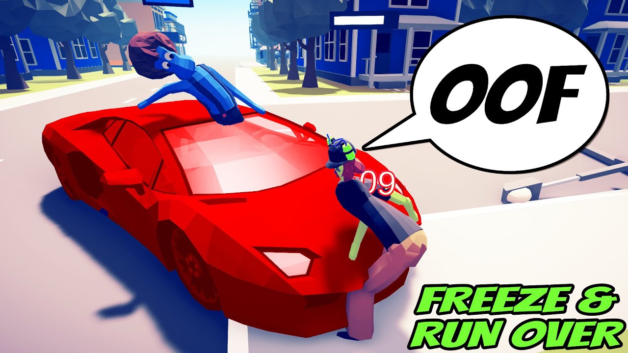 🥶Freeze & Run Over🚗 Ice Archer Duo & Sports Car Bob - Totally Accurate ...