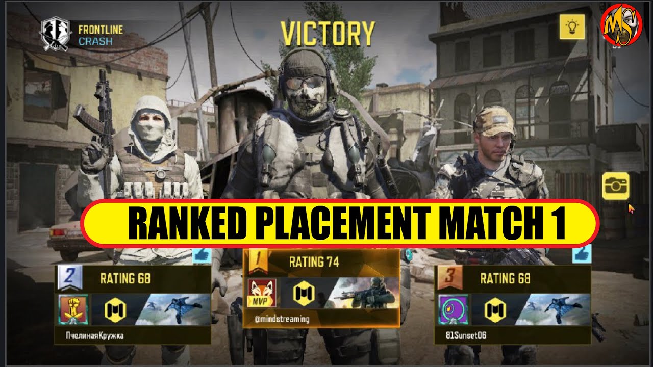 Victory in RANKED PLACEMENT MATCH 1 - CODM #codm #mindstreaming # ...