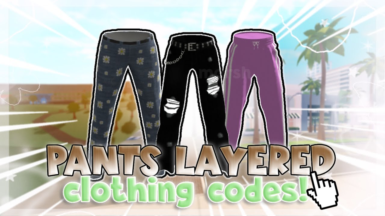 aesthetic layered pants clothing codes for bloxburg! - YouTube