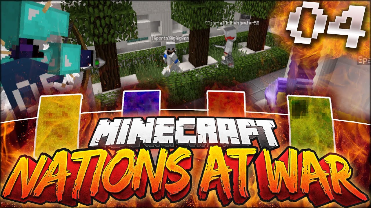 Minecraft Nations At War #4 - RAIDING A NATION! - YouTube