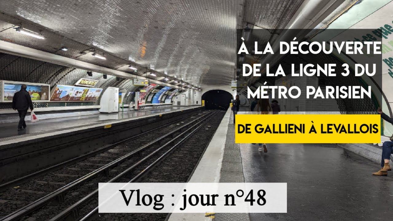 À la découverte de la ligne 3 du métro parisien (Ju' sans Isa') - YouTube