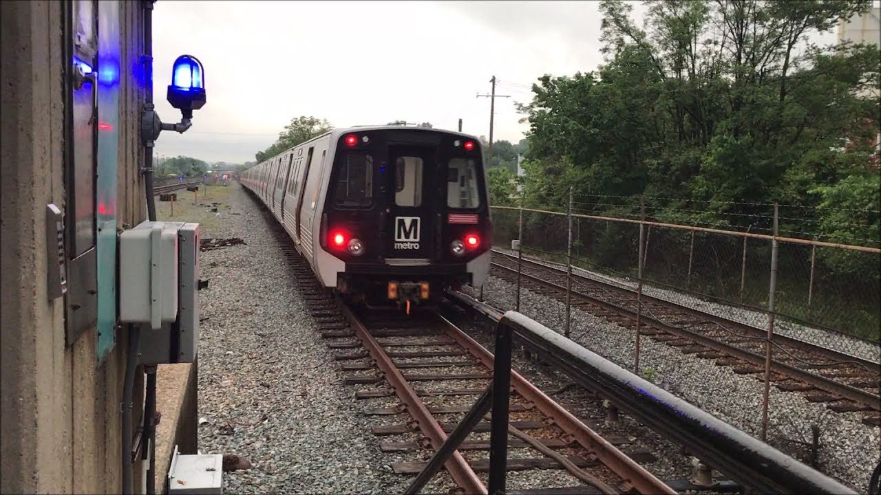 Washington Metrorail HD 60fps: Red & Green Line Trains @ Fort Totten (5 ...