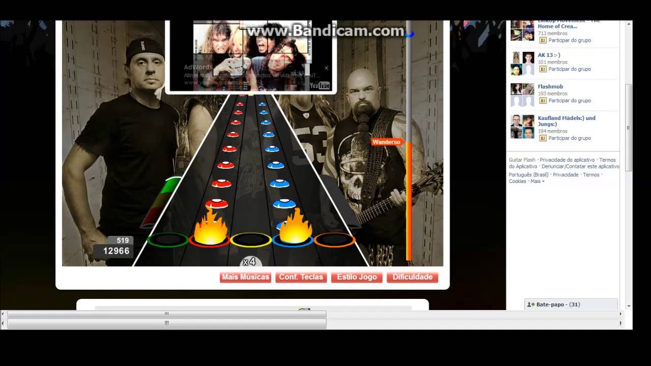 wds jogando Guitar flash 2 - YouTube