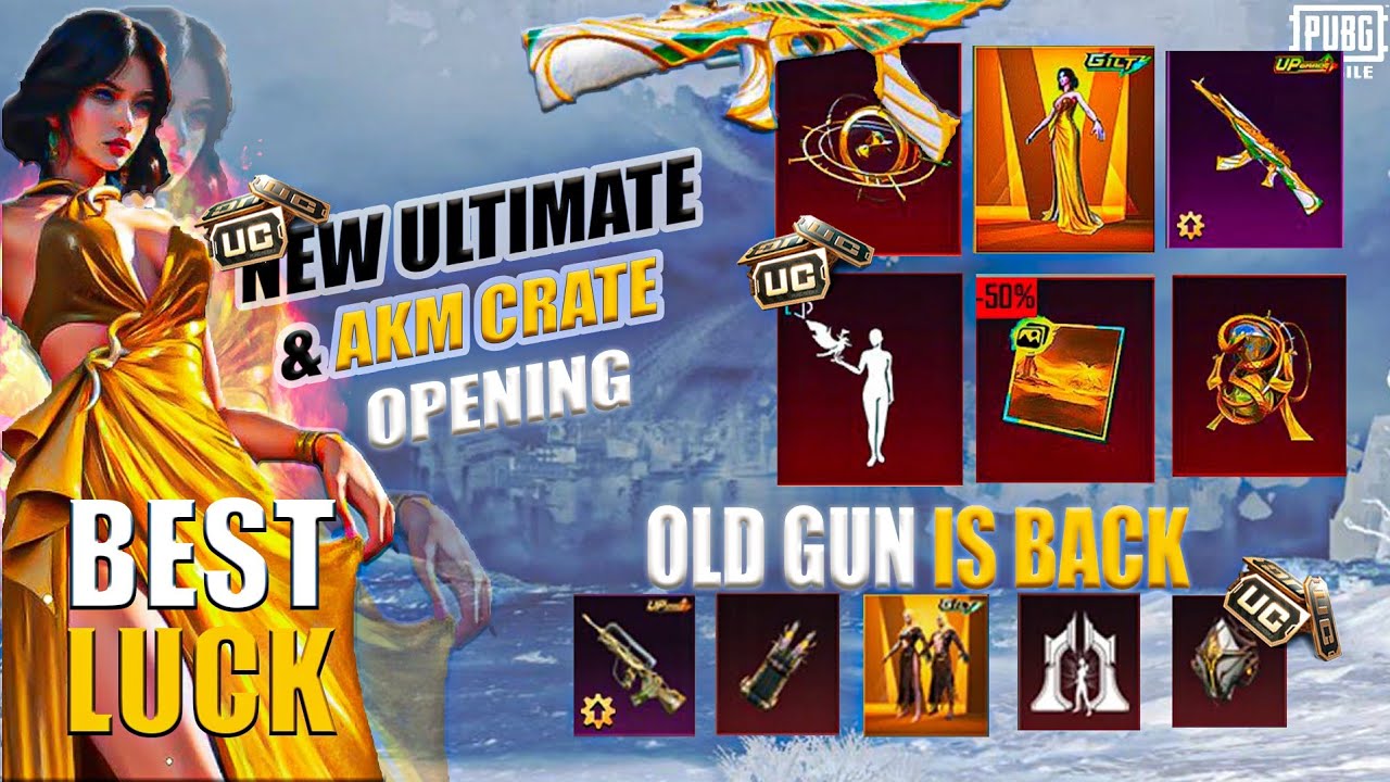 SandSpring AKM and New Golden Ultimate Crate Opening | Got AKM in 540 ...