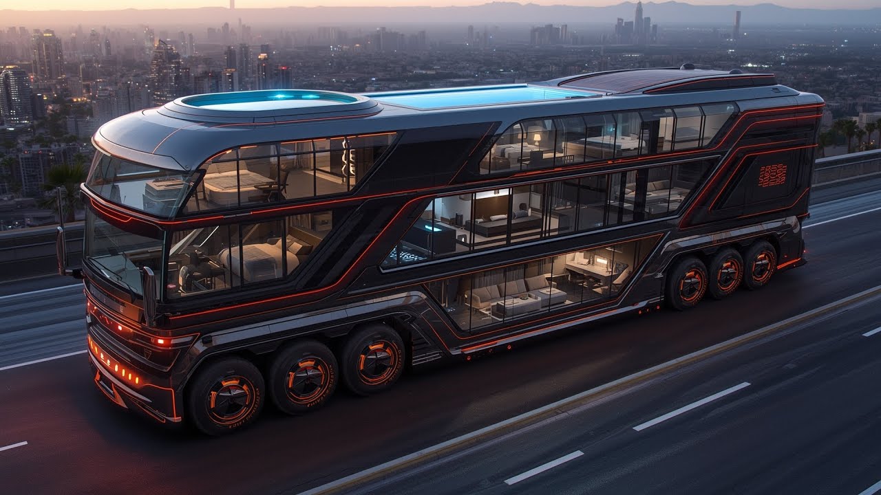 3 Floors the Biggest Motorhome in the World!||Größtes Wohnmobil der ...
