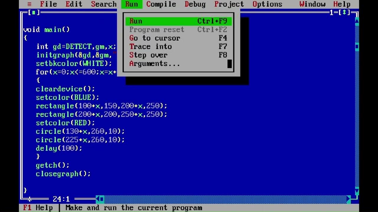 C programming | Computer Graphics in C for Moving Car Animation #shorts #coding #trending #c ...