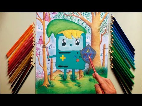 Dibujando y Pintando a BMO - Drawing and painting to BMO [Osvaldo ...