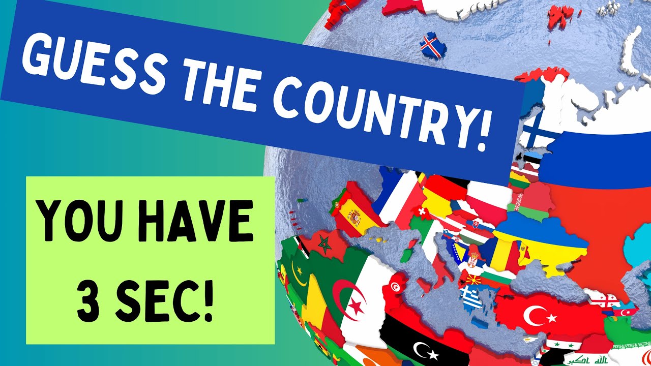 Guess the Country by Shape and Colors | Geography Quiz - YouTube