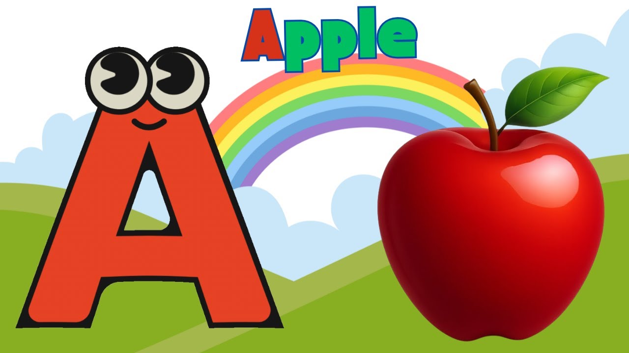 A is for Apple 🍎 | ABC Phonics Cartoon Song for Kids | Learn Alphabet ...