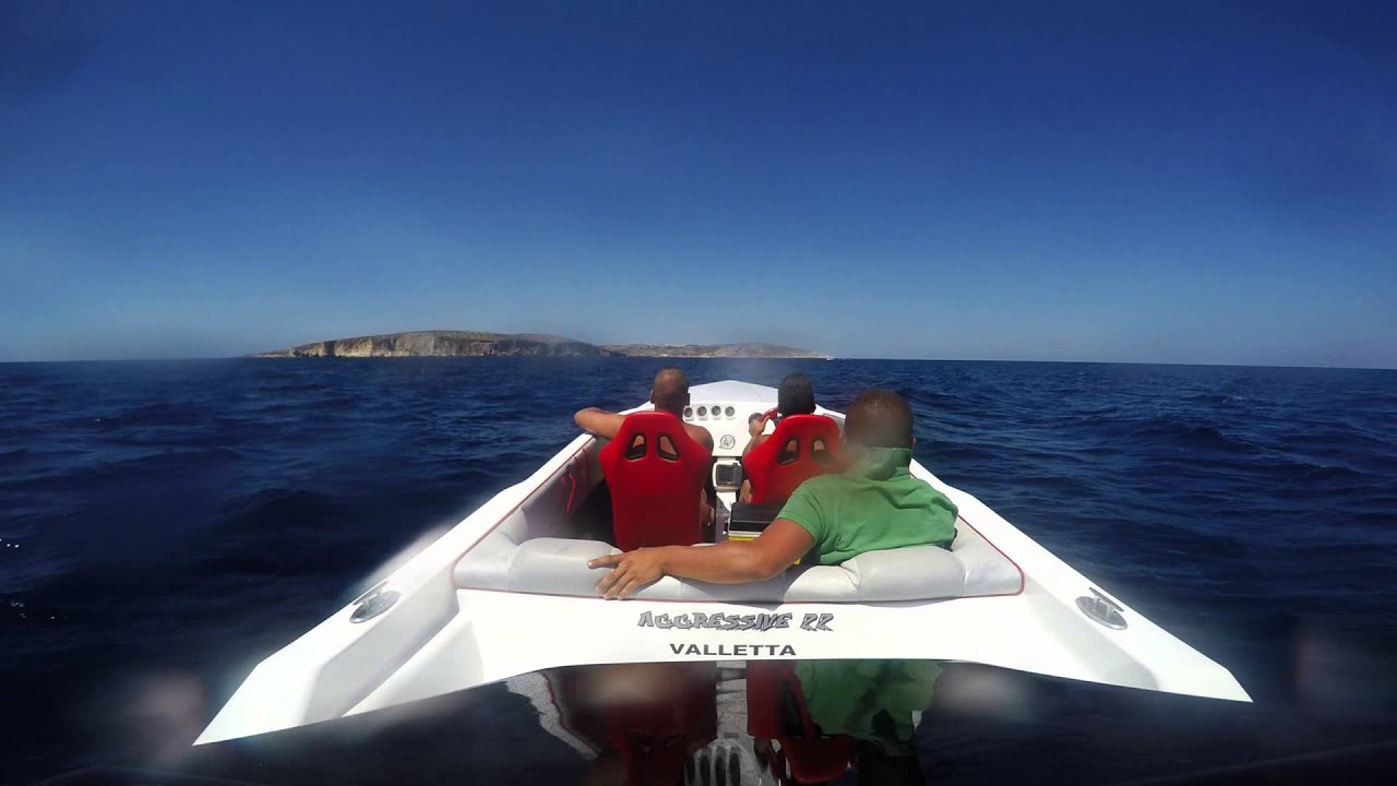 GOPRO Hero 4 Chaudron 22 Powerboat Malta - YouTube