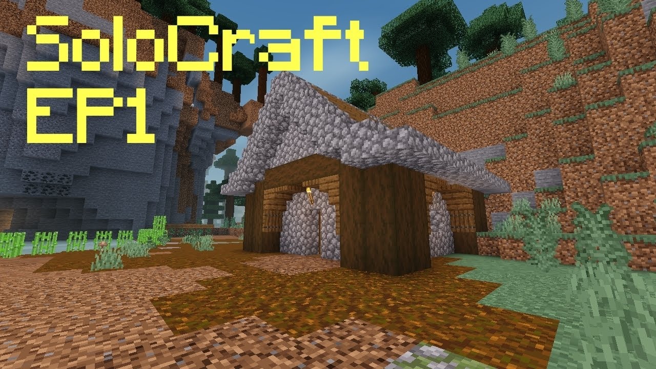 A humble start | SoloCraft Ep1 | Minecraft Bedrock - YouTube
