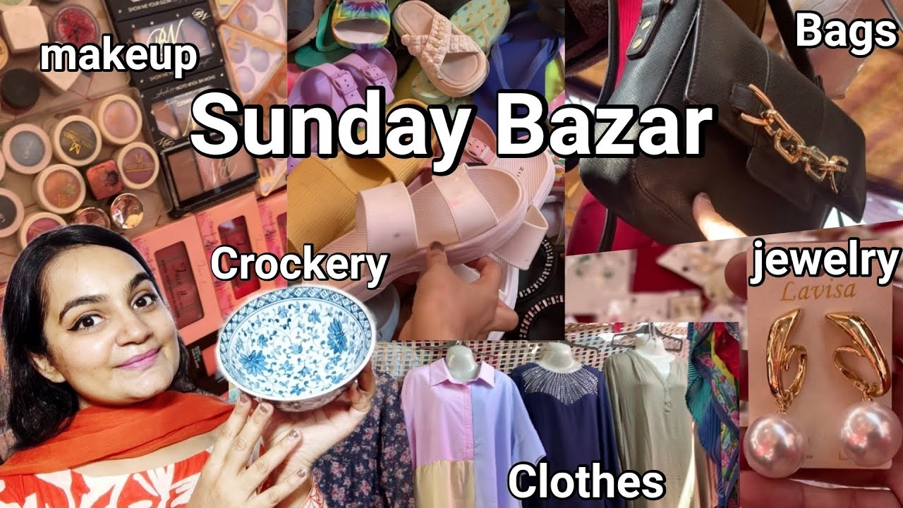 Karachi Sunday Bazar 🛍️ || Sunday Bazar Haul || Landa Bazar Cheap ...