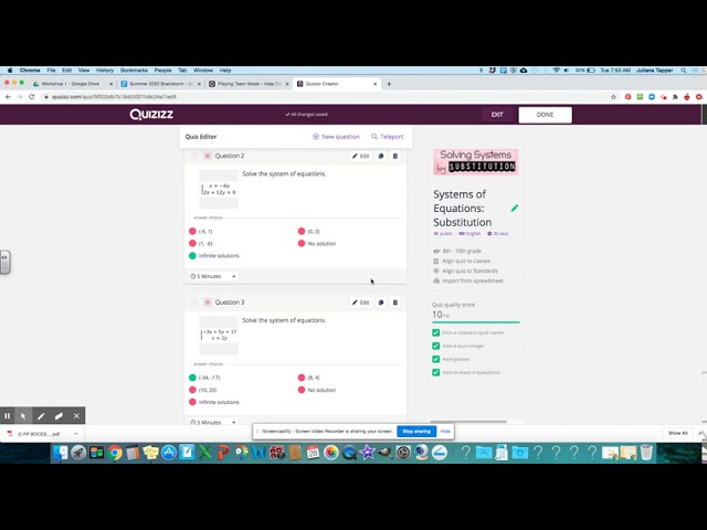 Quizizz Copy Edit Youtube
